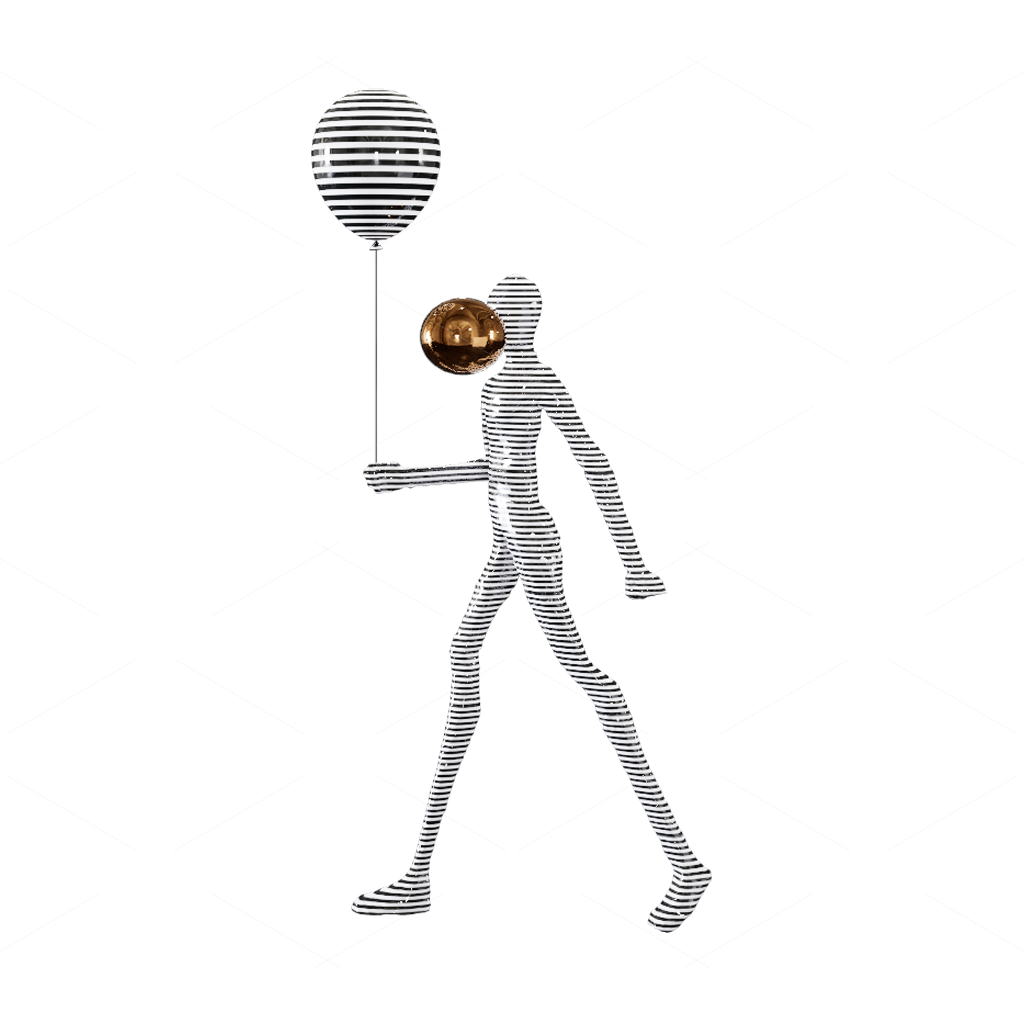 Sculpture Modern style humanoid balloon