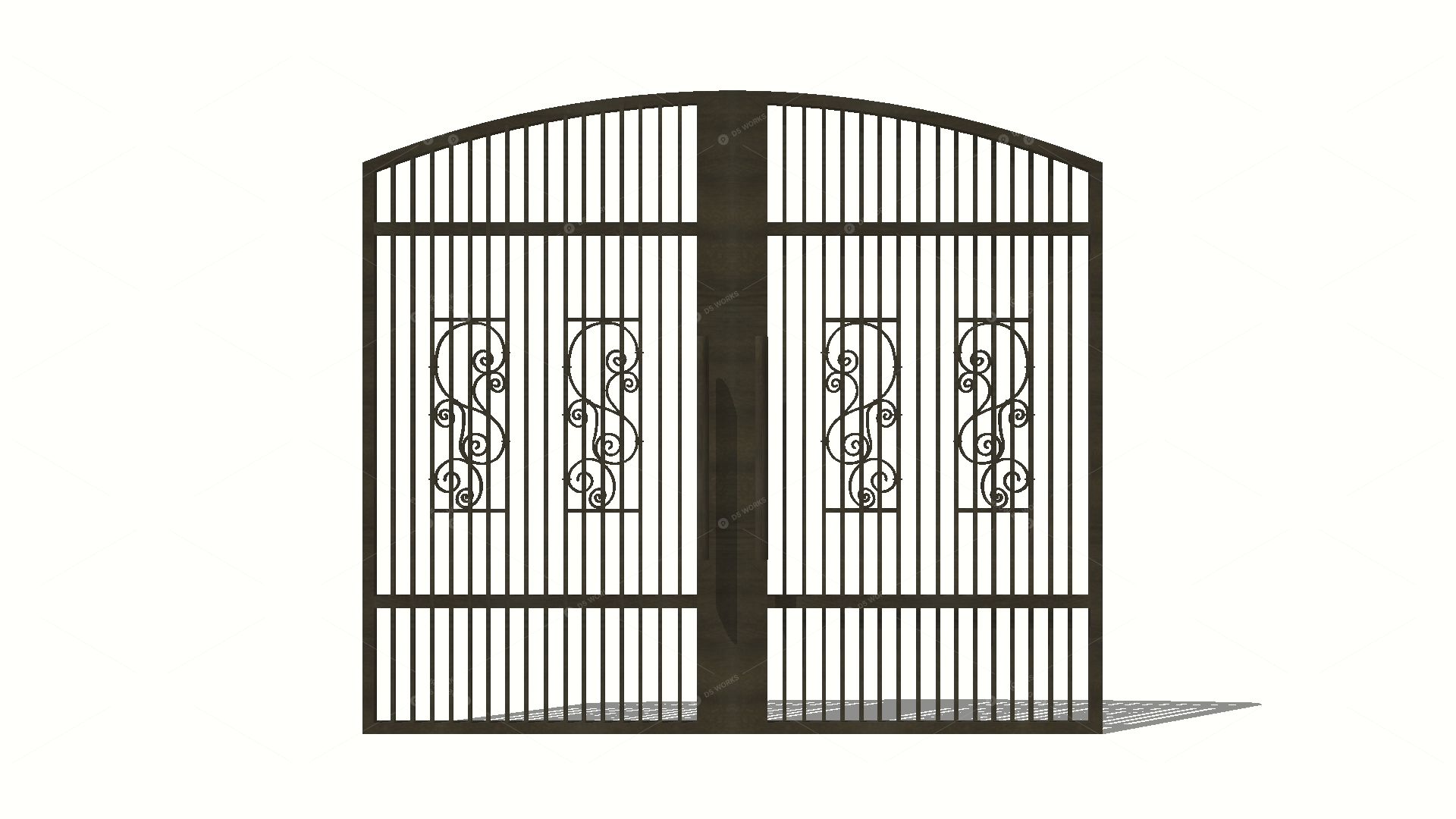 Transitional Courtyard Door