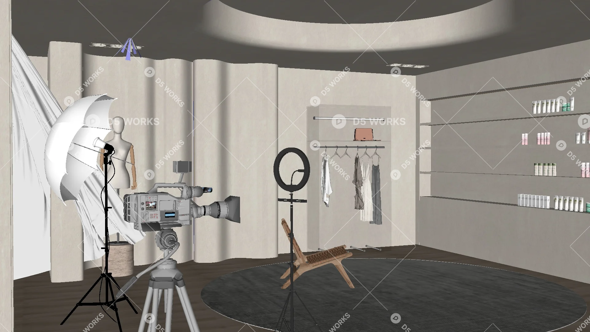 Modern Live Streaming Studio