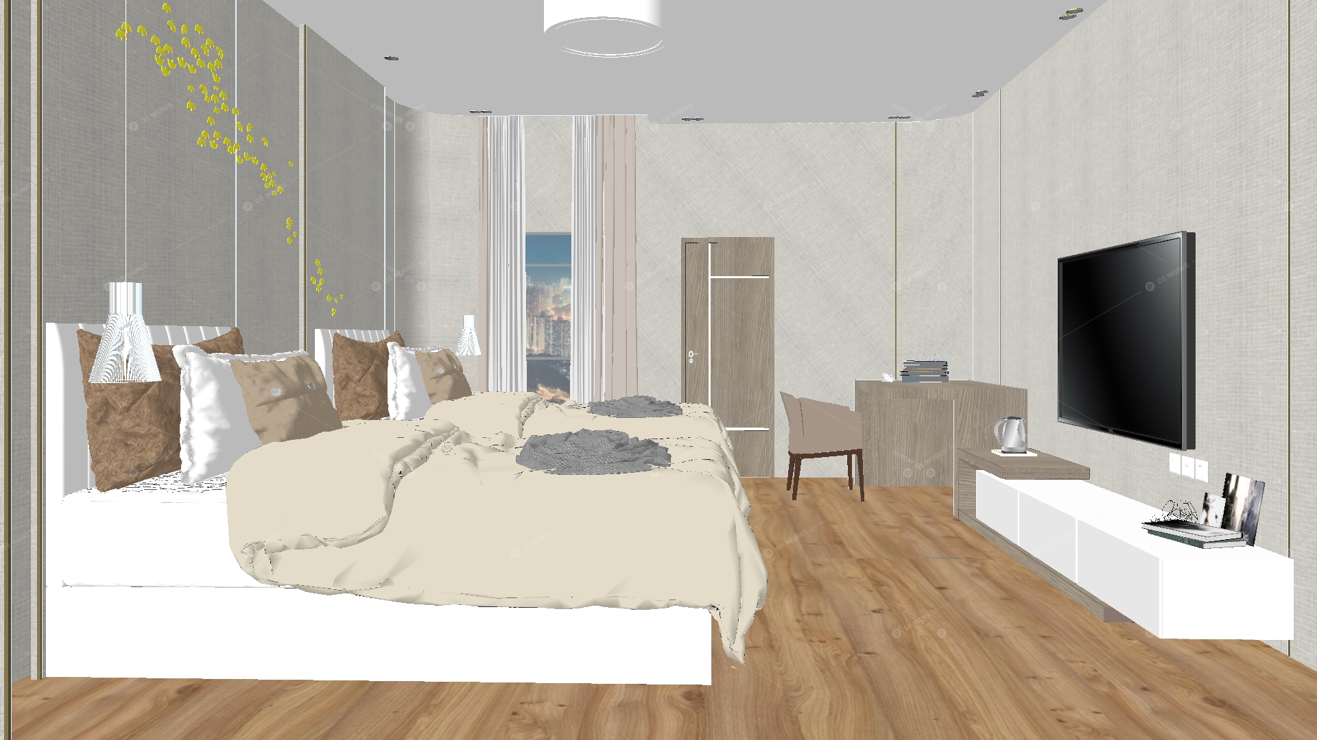 Modern Hotel Guest Room