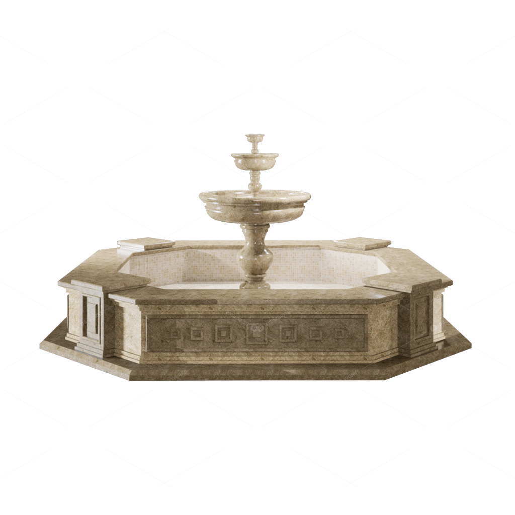 Fountain Landscape water waterscape 01