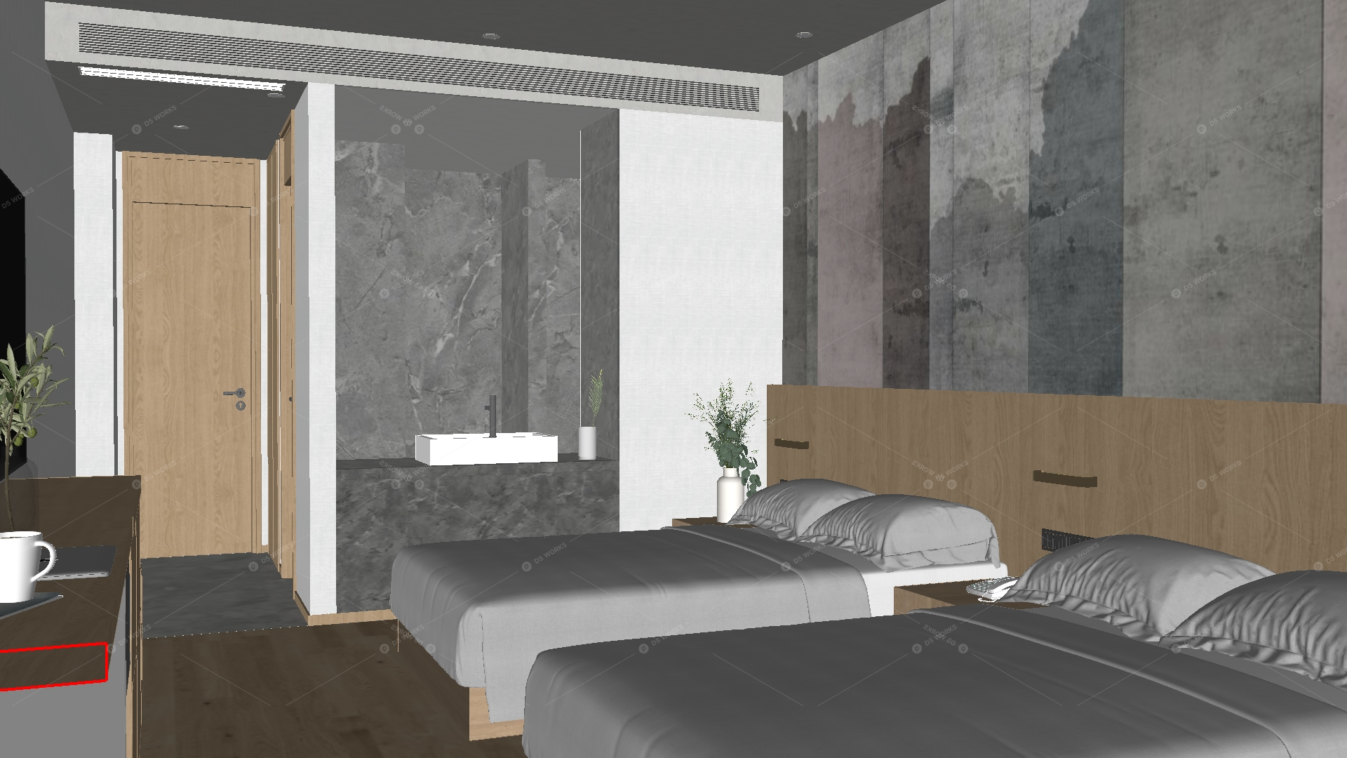 Modern Hotel Guest Room