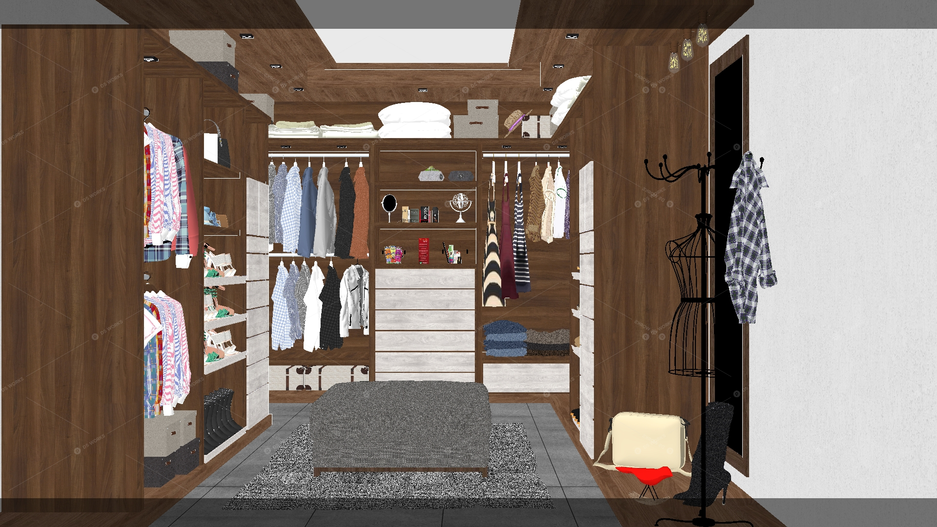 Modern Walk-in Closet