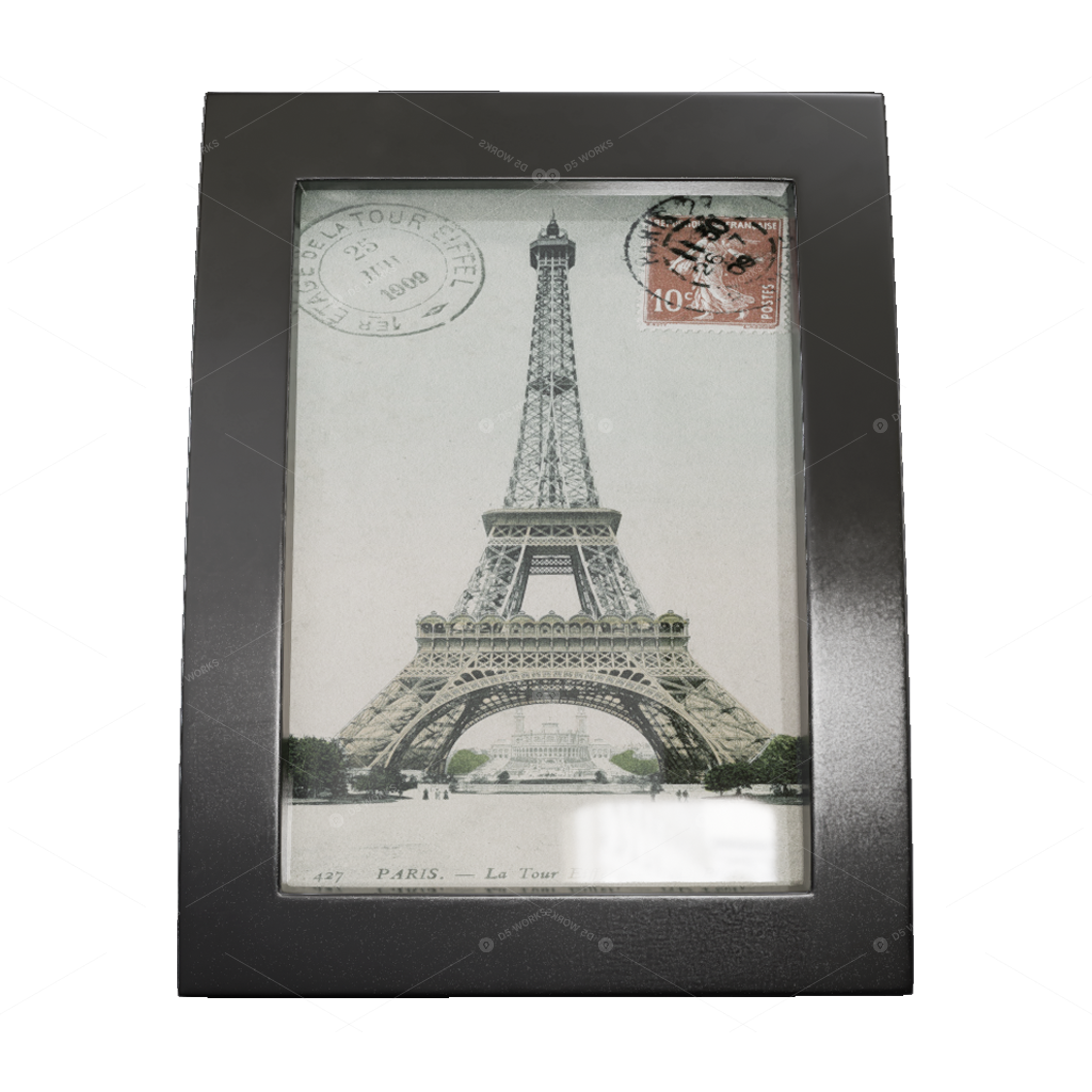Picture Frame Modern black metal square photo frame