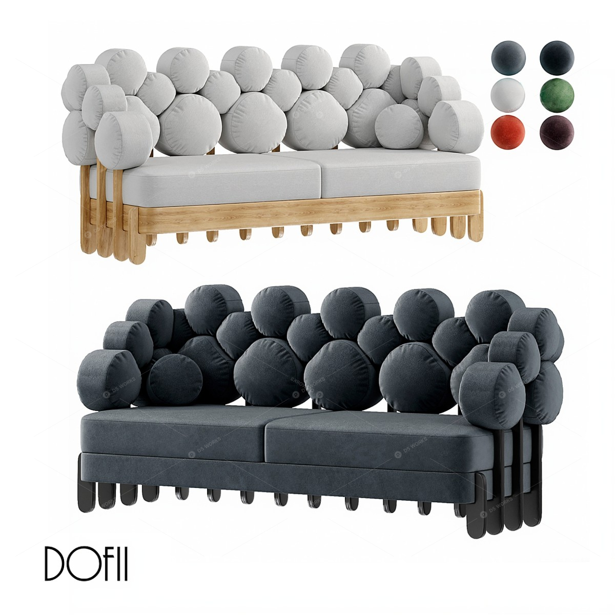 Modern Two-seater Sofa