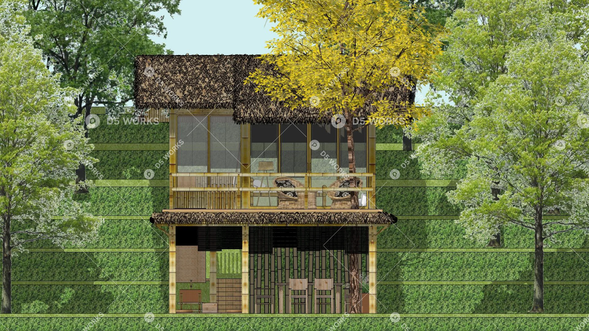 Modern Homestay Building