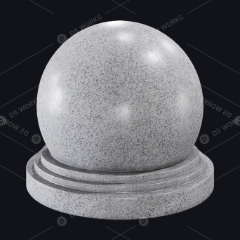 Barricade Round stone piers